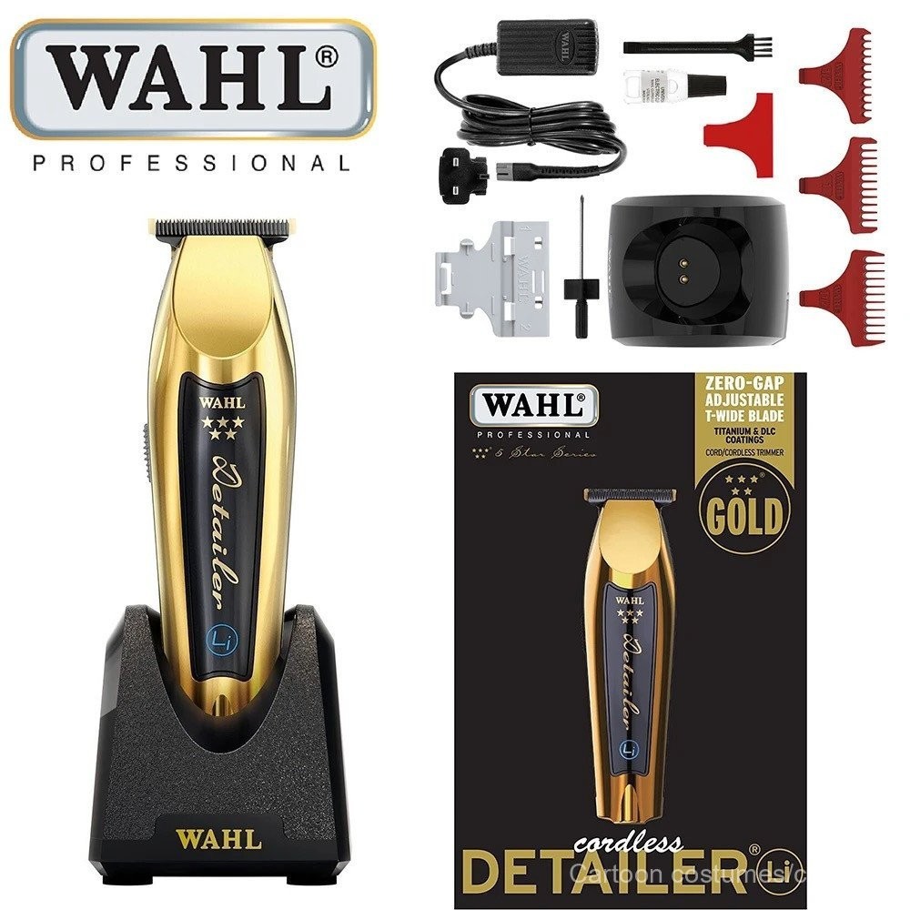 Original Wahl Trimmer Cordless Finishing Machine Wahl Detailer Gold Li ...