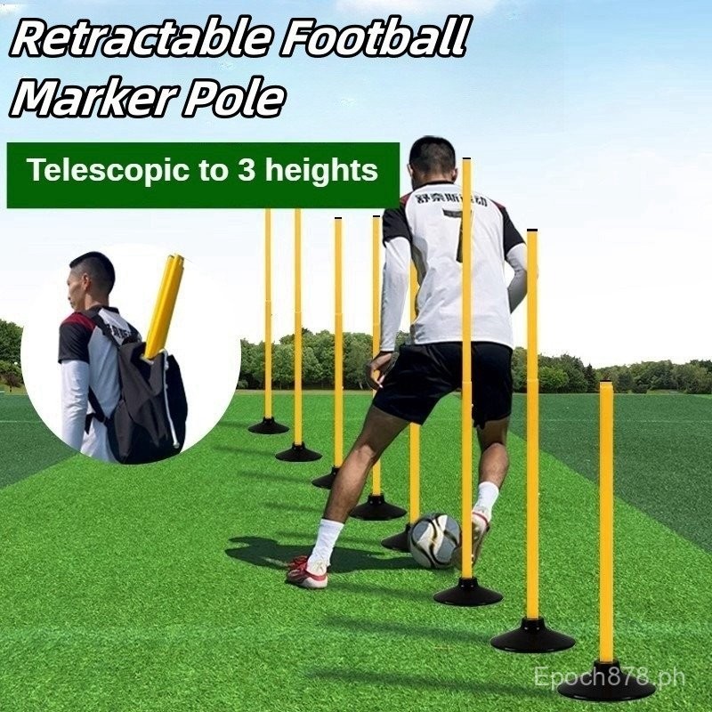 Adjustable Marker Pole Football Basketball Retractable Around Pole Pile ...