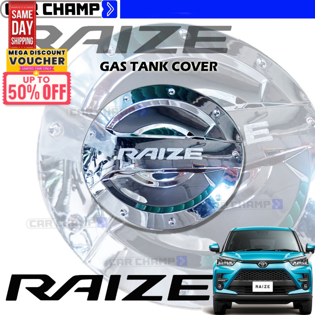 Toyota Raize 2022 to 2025 Gas Tank Cover MATTE BLACK / CHROME | Shopee ...