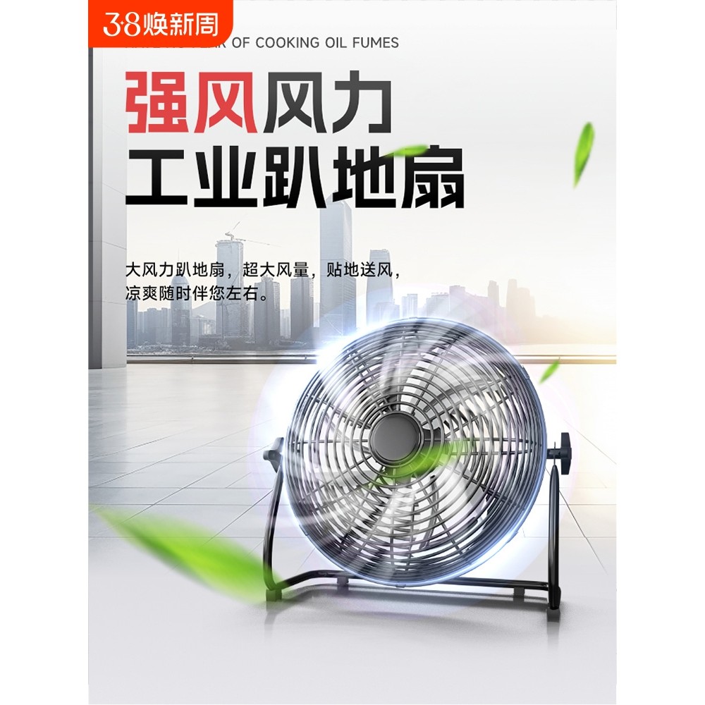 Rongsheng Industrial Electric Fan Powerful Floor Fan Extra Large Wind ...