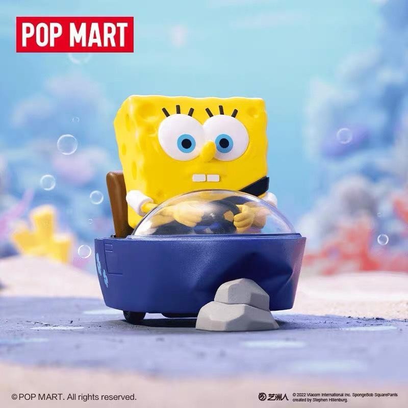 P POPMART POPMART SpongeBob SquarePants Life Turntable Series Figures ...
