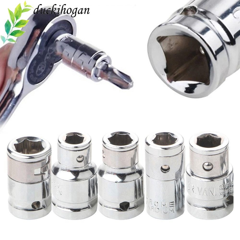 DUCKIHOGAN Socket Hex Bit Adapter, 1/4 3/8 1/2 Hand Too Ratchet Socket ...
