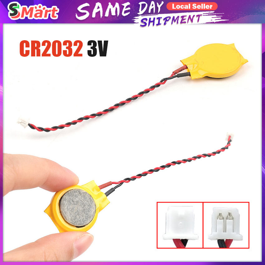 Battery Wire 2 pin Laptop Motherboard BIOS CMOS Battery With Wire ...