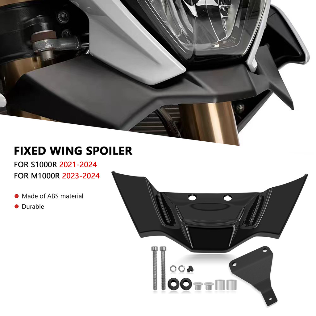 For Motorcycle Downforce Naked Front Spoiler Alerones Aerodynamic Wing ...