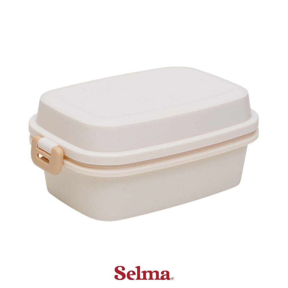 Selma Hailey Lunch Box With Spoon & Fork - Beige Beige Lunch Box Food ...