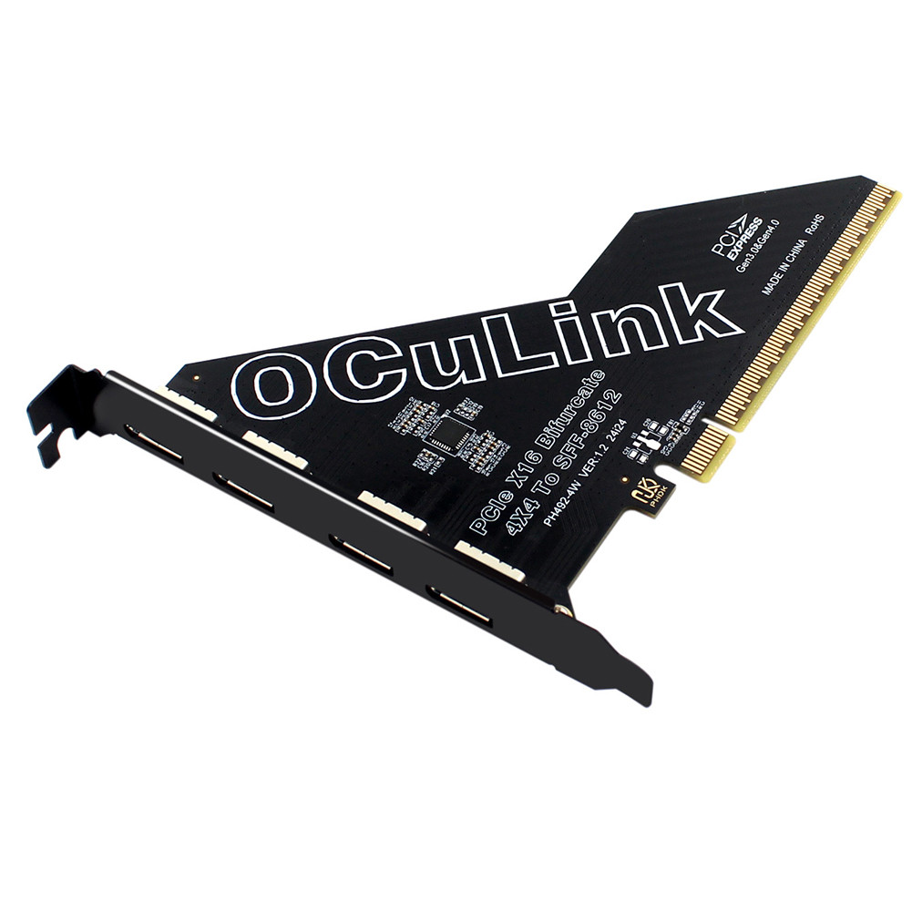 PCIe X16 To SFF 8611&8612 Adapter Card PCIE External Oculink SFF-8612 ...