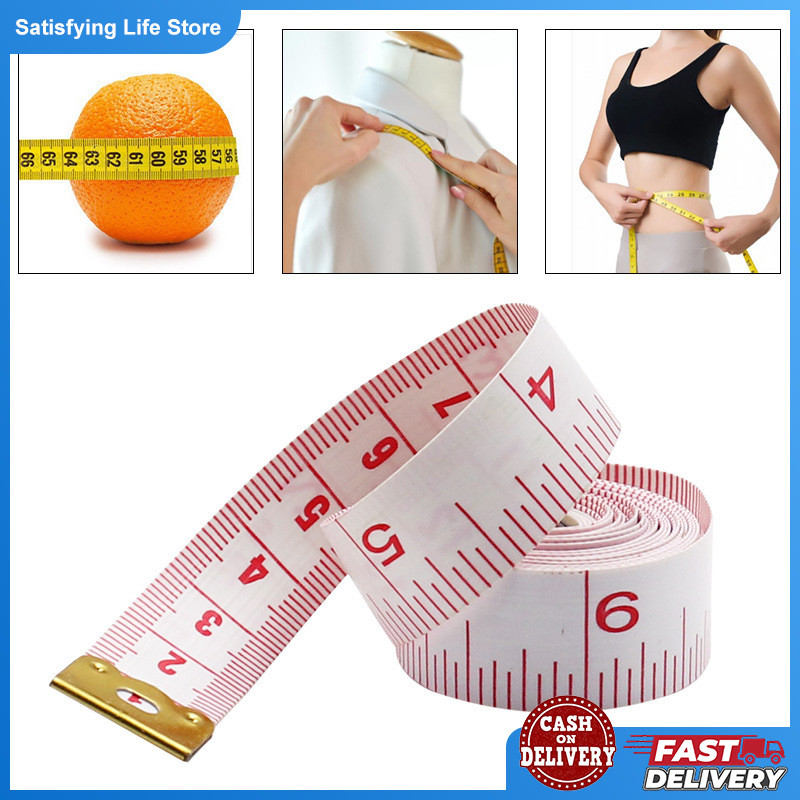 60in Soft Sewing Ruler Meter Sewing Tape Measure Body Clothes Ruler ...