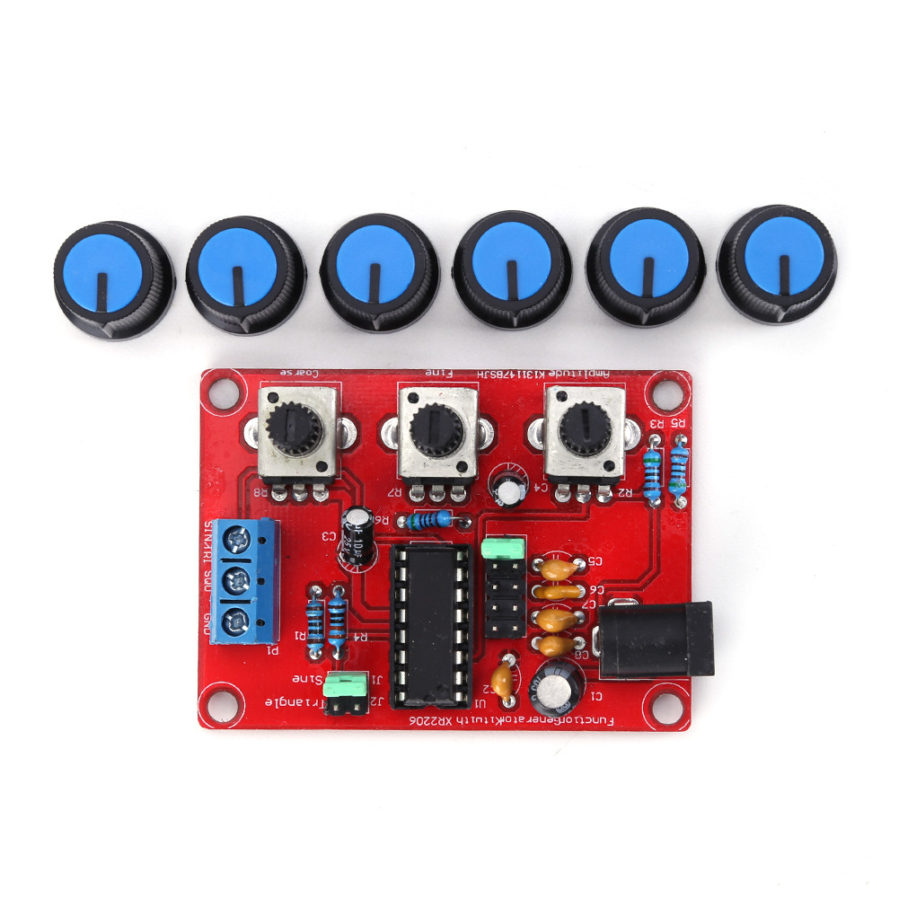XR2206 Function Signal Generator DIY Kit 1Hz-1MHz Adjustable Frequency ...