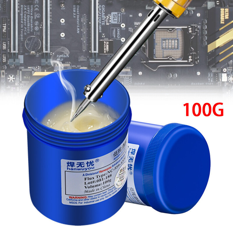 1PC Solder Flux Solder Paste Clean Free Solder Paste 100g For SMT BGA ...