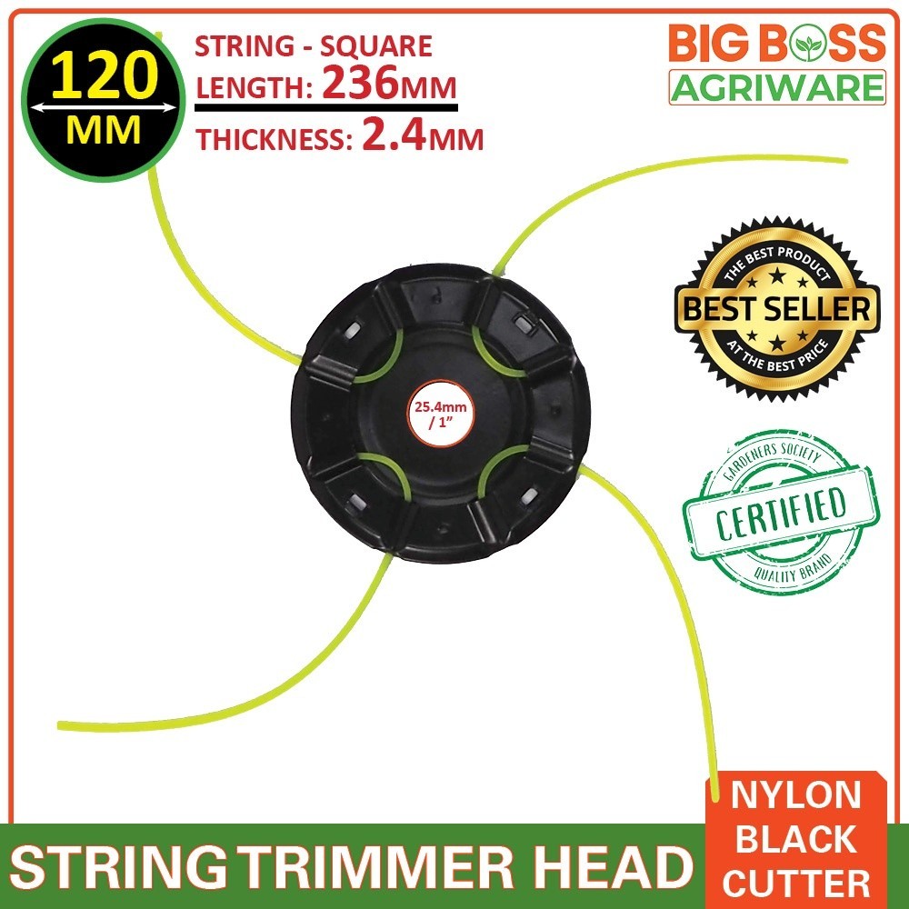 Big Boss Agriware Grasscutter String Trimmer Head / Black Cutter w ...
