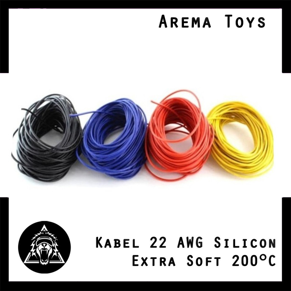 22 AWG Silicon Extra Soft High Temp 200 C Cable Silicone Cable 22AWG ...