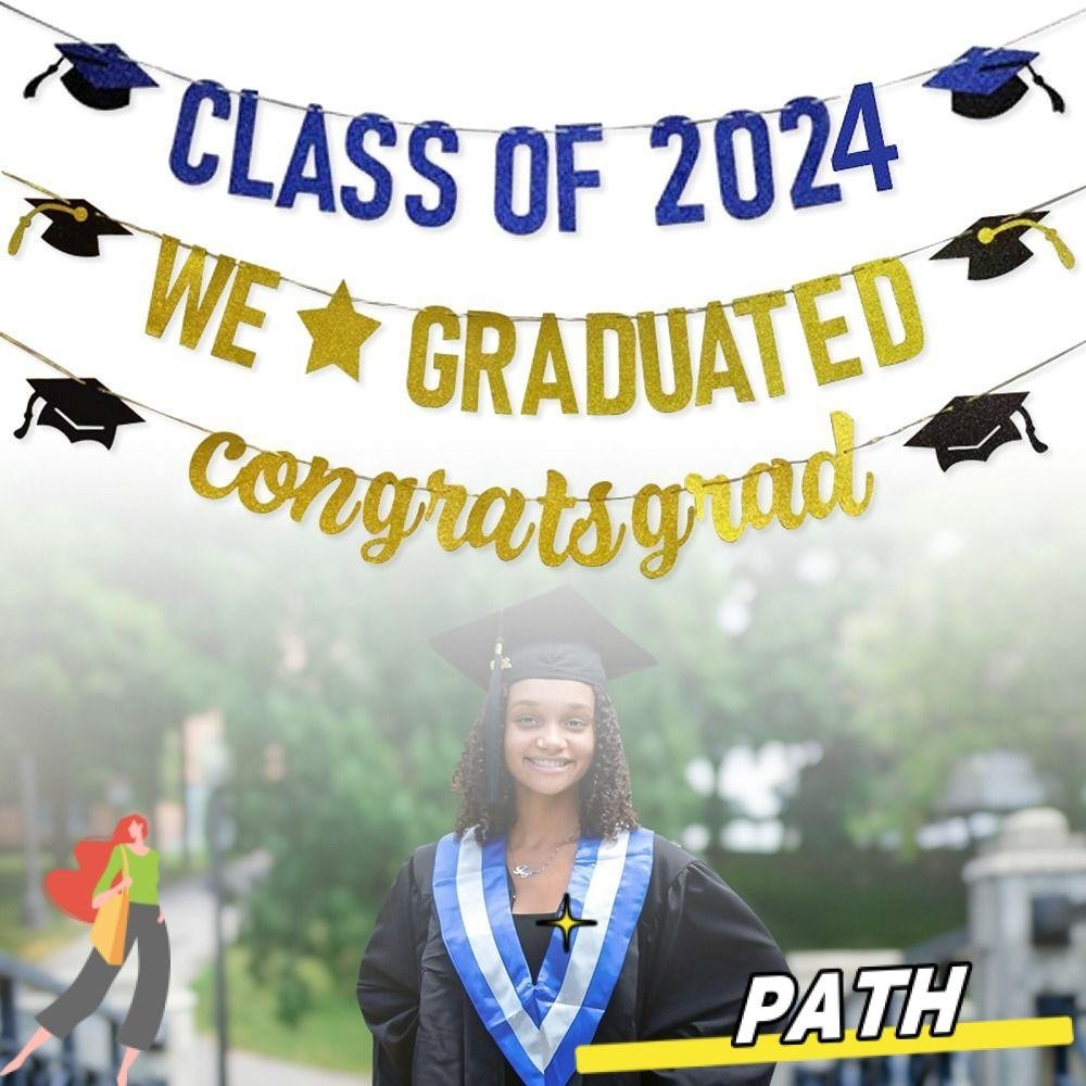 PATH Graduation Banner, Wall Hanging Paper Hanging Banner ...