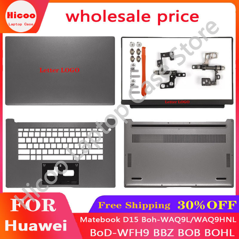 New For Huawei Matebook D15 Boh-WAQ9L Bob-WAE9P LCD Back Cover Front ...
