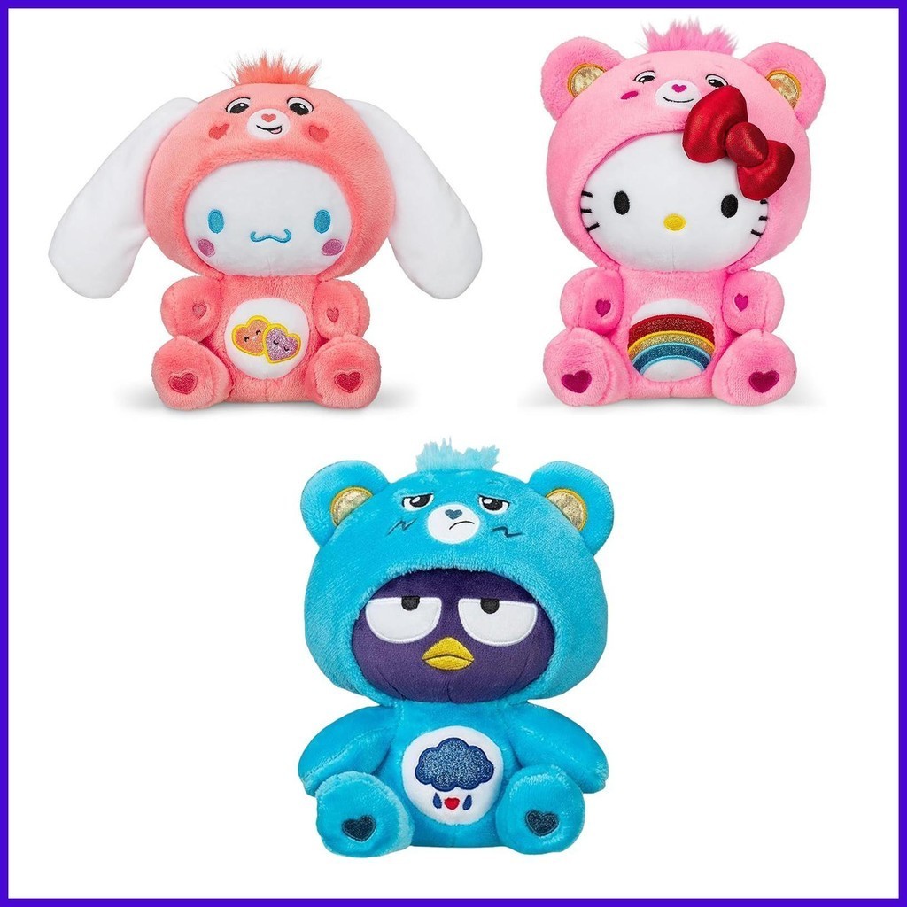 Hello Kitty Bear Plush Toys Cute Sanrio Cat Dolls Soft Stuffed Kawaii ...