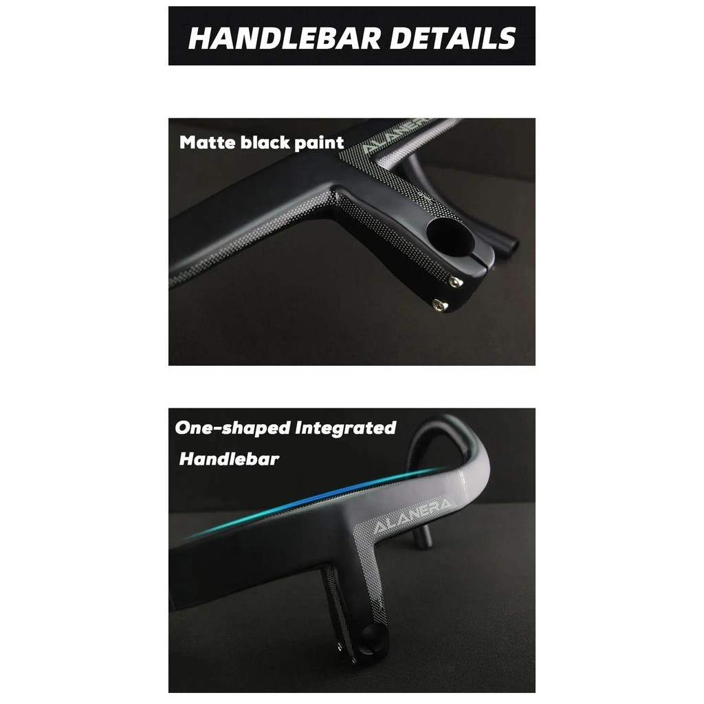 DEDA ALANERA Full Carbon Road 380-440mm Full Internal Wiring Integrated ...