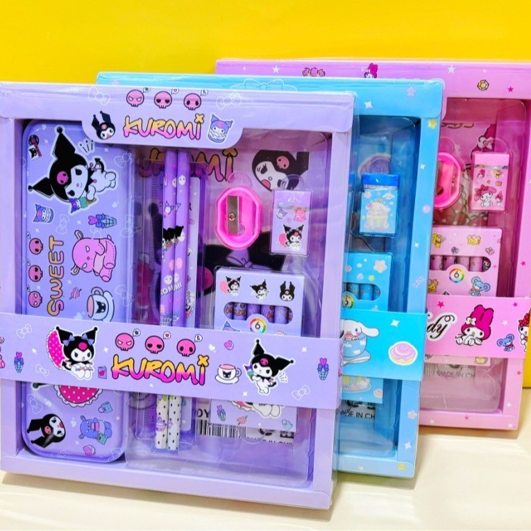 Student Stationery Set kuromi melody Cinnamoroll Learning school ...