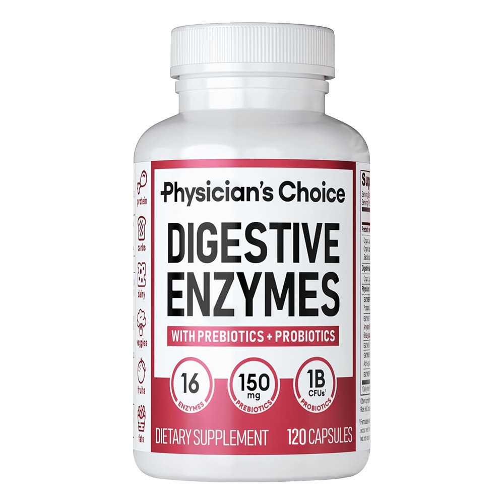 Physician's CHOICE Digestive Enzymes - Multiple enzymes, organic ... Physician's CHOICE Digestive Enzymes - Multiple enzymes, organic ...