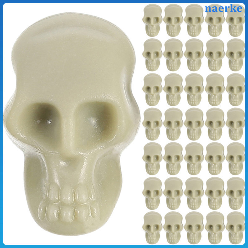 50 Pcs Fake Skeleton Ornament Tiny Skull Figure Toy Halloween Party ...