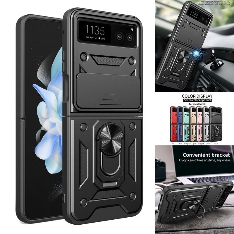 For Motorola Razr 40 Case Slide Camera Protect Phone Case For Motorola ...