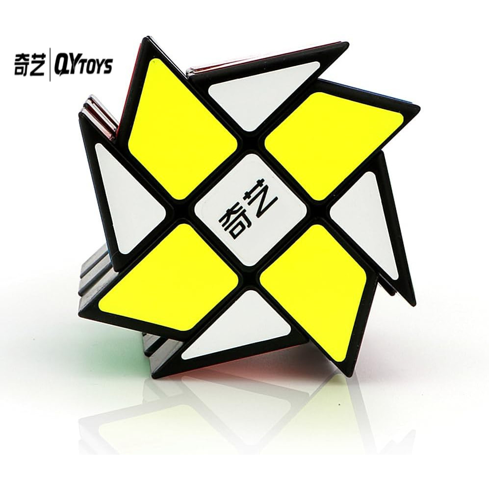 QiYi Toys Windmill Cube 3x3,Wheel 3x3 Black Speed Cube | Shopee Philippines