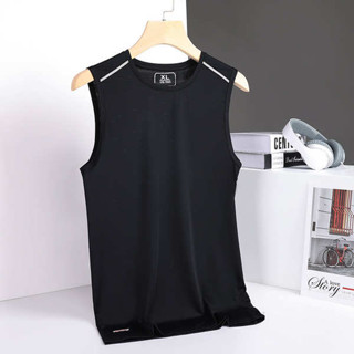 sando for men plus size gym sando for men Ice silk vest men's summer ...