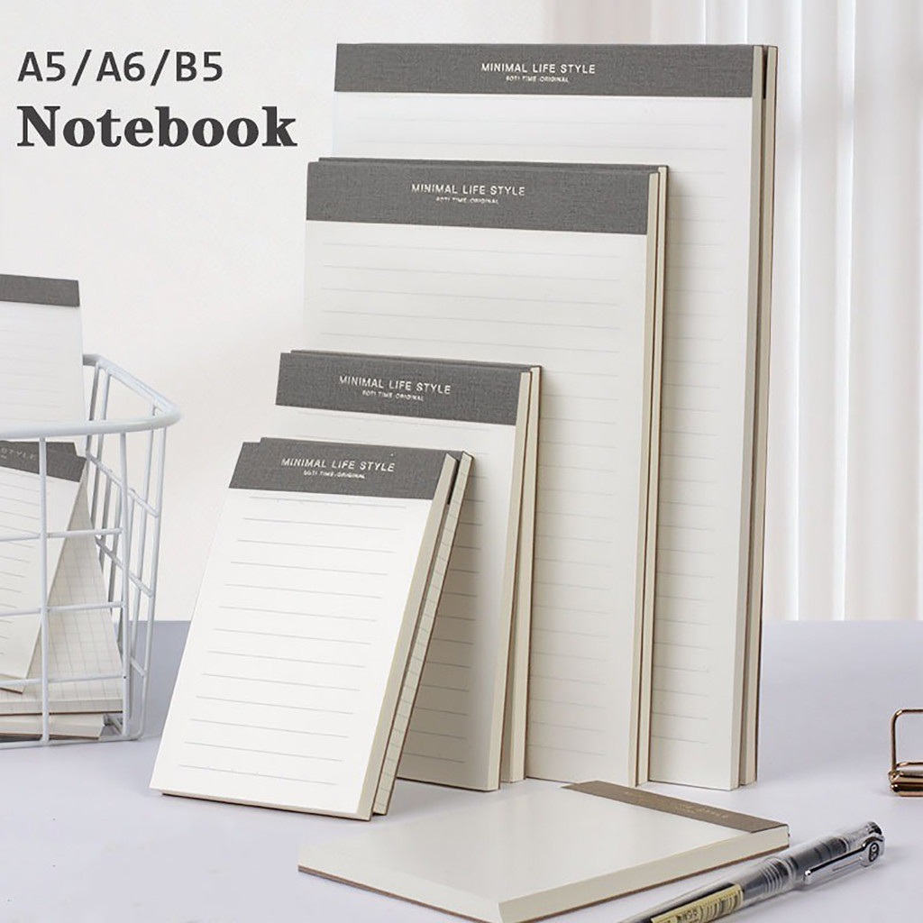 BK 70 Sheets A5/B5 Upward Flipping Cover Notebook Line/Blank Notepad ...