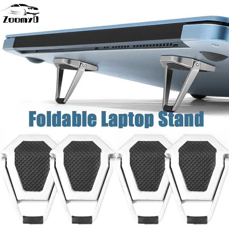 Universal Metal Foldable Laptop Stand - Portable, Invisible, Non-slip ...