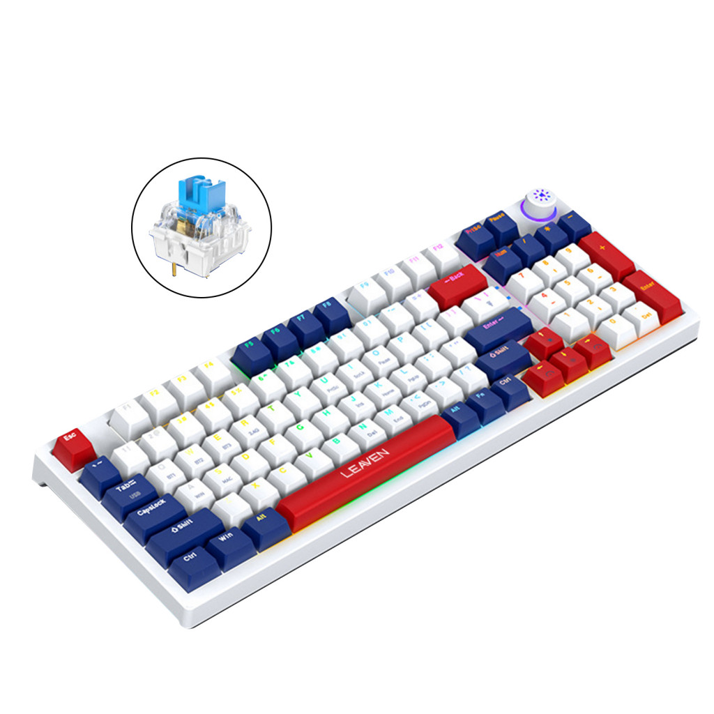 Desktop Mechanical Keypad Three-mode Mechanical Keyboard Wireless ...