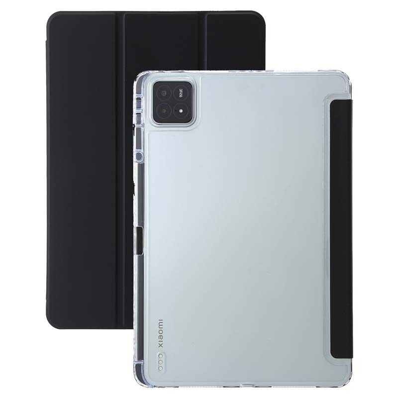 Transparent anti-fall case for Xiaomi Pad 6S Pro 12.4 PU leather flip ...