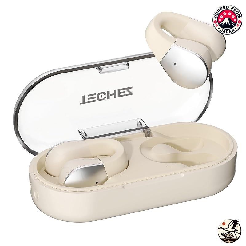 TECHEZ Earhook type True Wireless Earphones Bluetooth5.4 IPX4 Waterproof Call ENC Noise ...