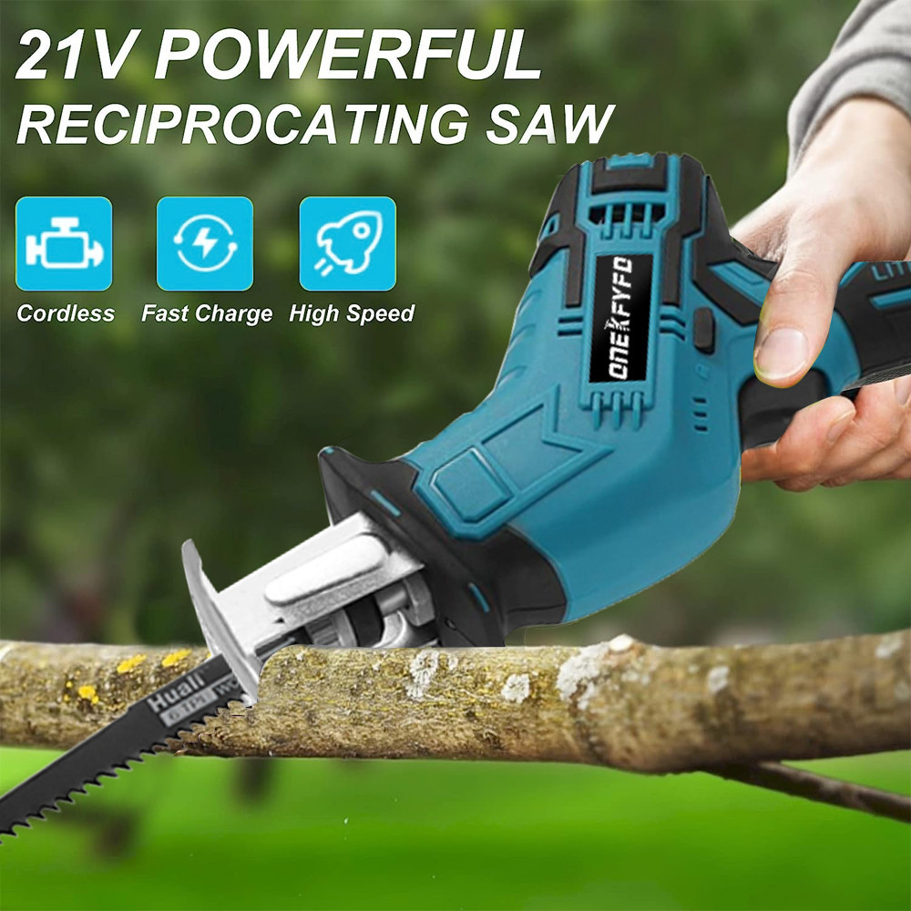 Portable Cordless Reciprocating Saw Adjustable Speed Chainsaw Wood ...