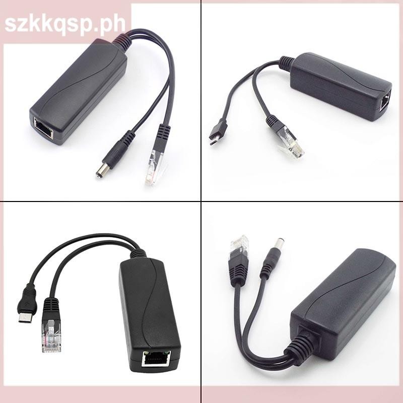 POE Splitter Cable 48V to 12V 5V Output Power Over Ethernet Poe ...