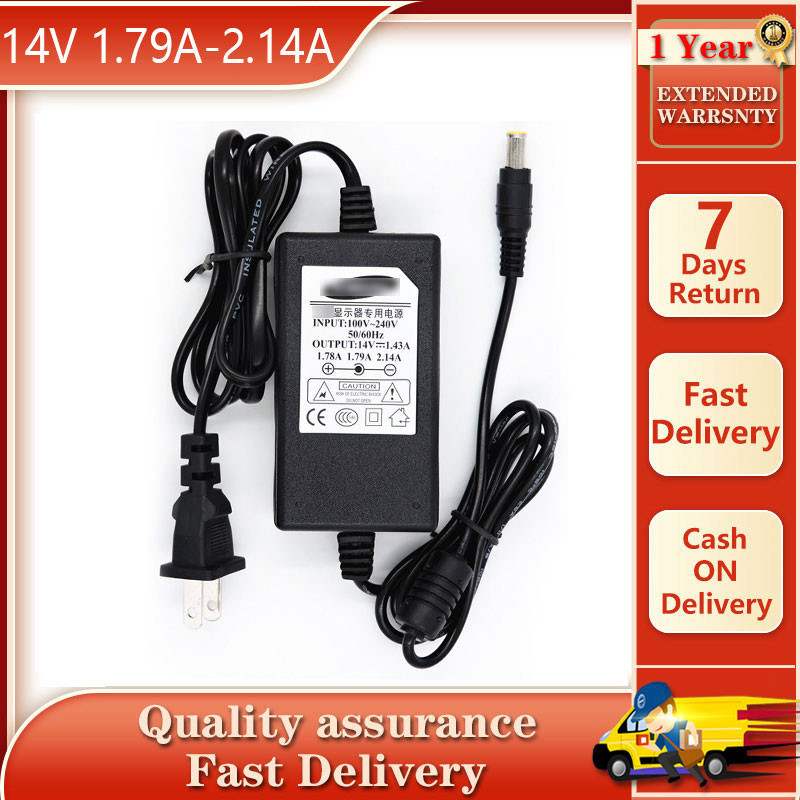M★-New DC 14V 1.79A-2.14A adapter 6.5*4.5MM For Samsung A2514-DPN A2514-CVD LCD Monitor Power ...