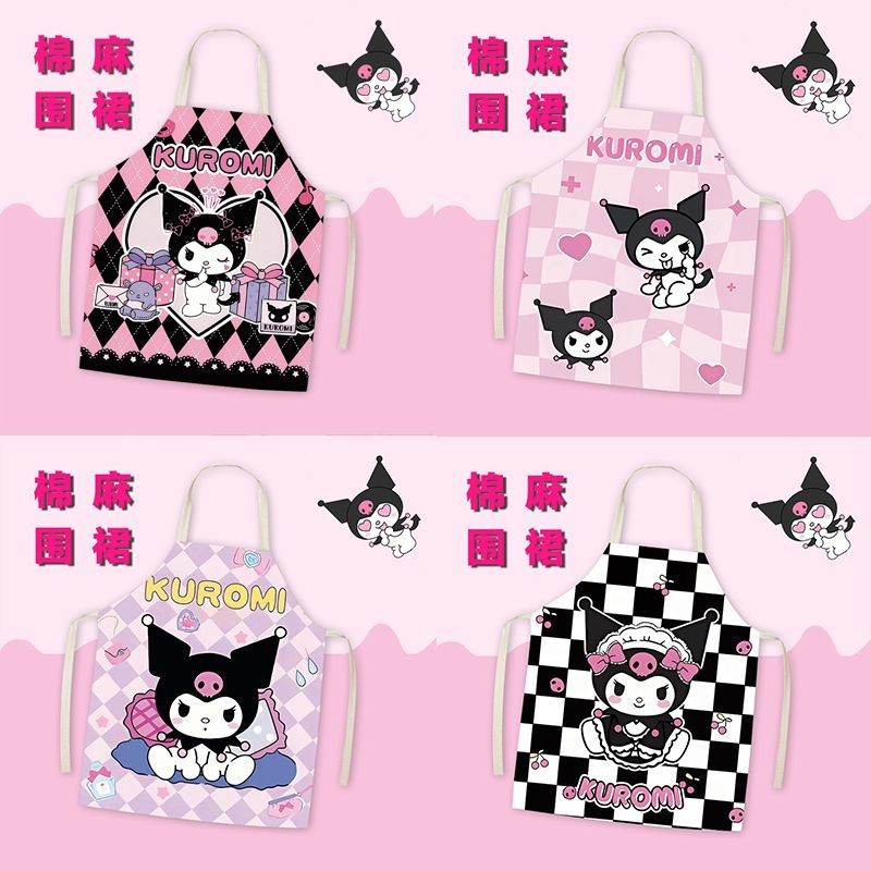 Kuromi Sanrio Hot-selling kuromi Home Kitchen Housework Work Anti-dirty ...