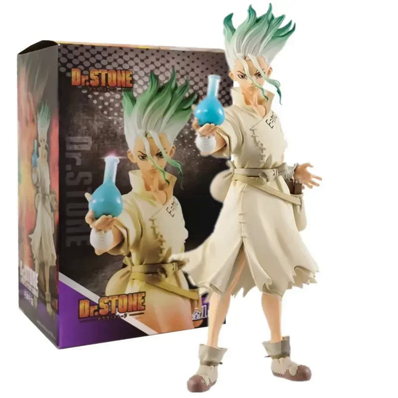 20cm Dr.stone Anime Figure Ishigami Senkuu From Stone World Kingdom Of ...
