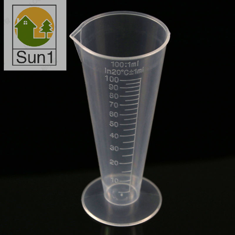 Sun1>100ML Plastic Measuring Cup Transparent Scale Measuring Cup Pour ...