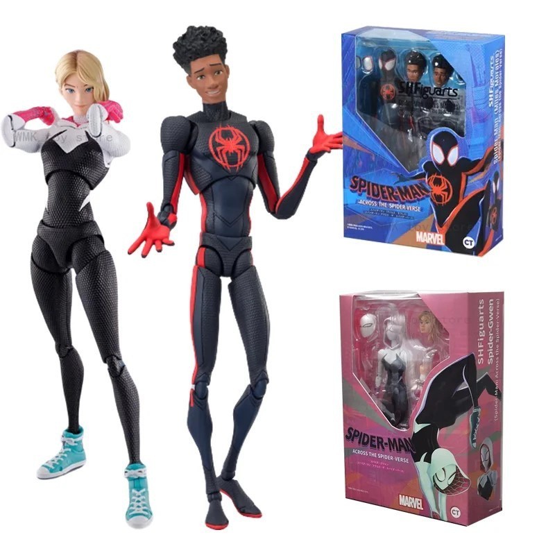 Shf Spider Gwen Spider-Man Figure S.H.Figuarts Miles Anime Action ...