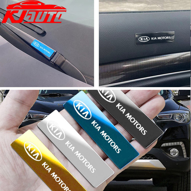 KIA Car Body Fender Side Metal Emblem Sticker Auto Window Decorative ...