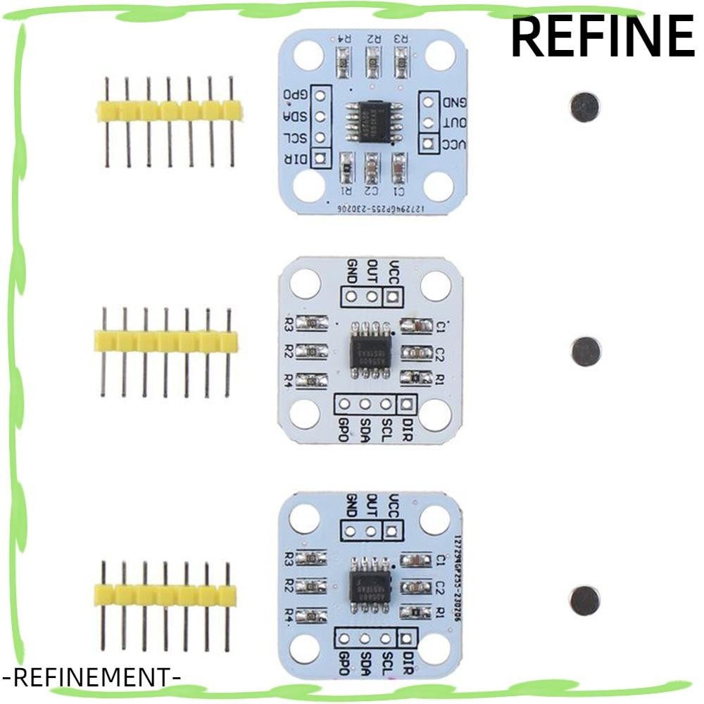 REFINEMENT 3pcs Magnetic Encoder, 12bit AS5600 Magnetic Induction ...
