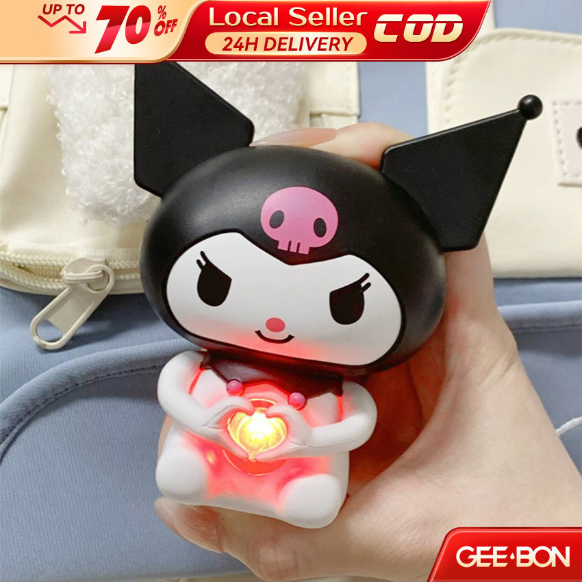 GEEBON Sanrio Figure Heart Show Love Kuromi Cinnamoroll Melody Luminous ...