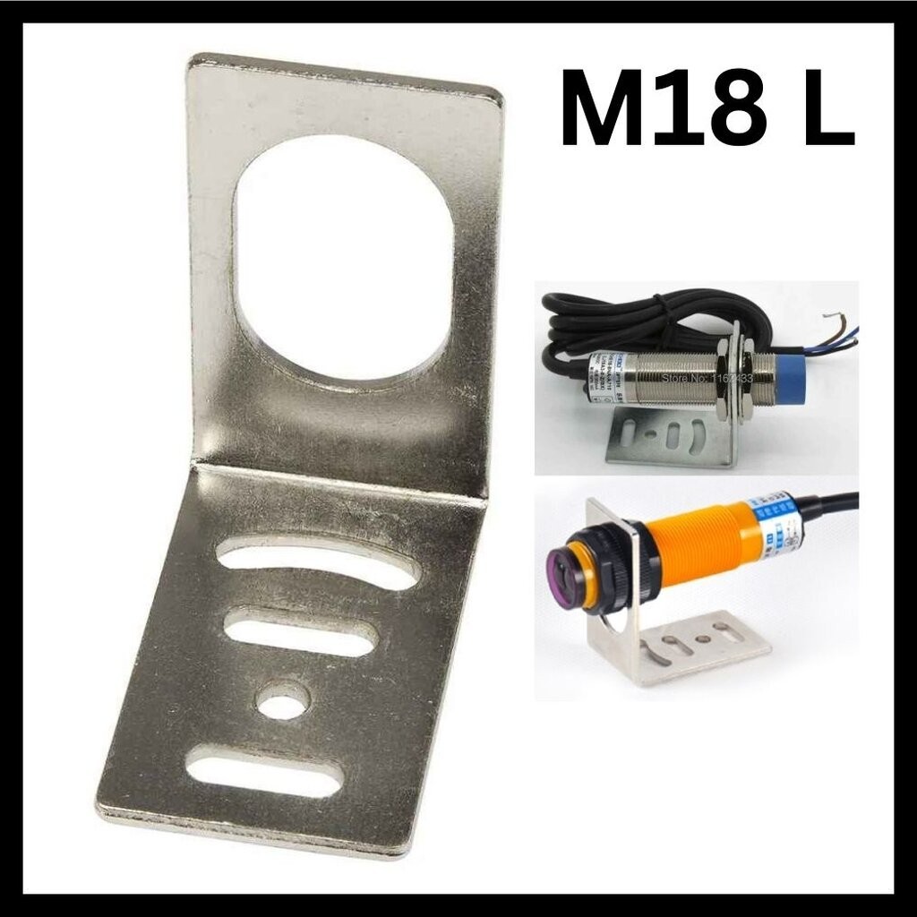 M18 Metal Sensor Mount Stand For Inductive Proximity M18 Bracket L-Type ...