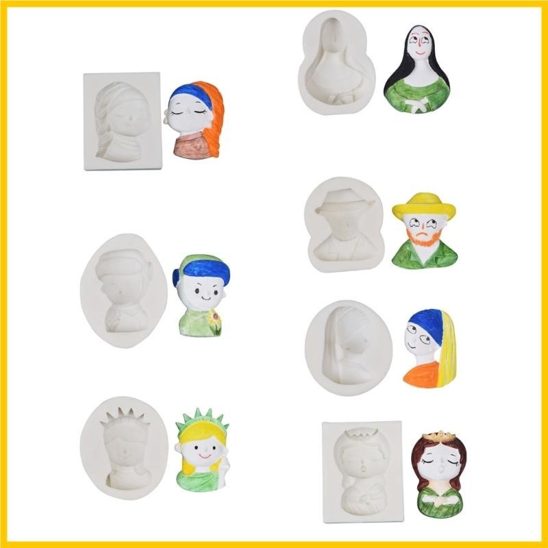 won Chocolate Moulds Dessert Mold Famous Paintings Shaped Cake ...