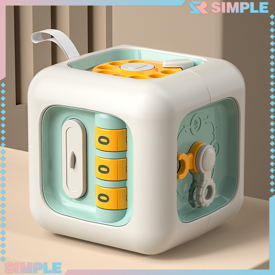 Children's Early Education Rubik's Cube Hexahedron Lock Children's Busy ...