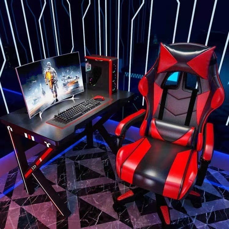 Home Gaming Chair Reclining Office Computer Swivel Chair Long Sitting ...