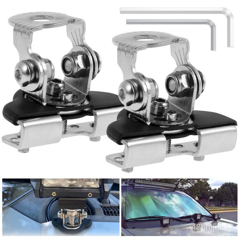 RS+ Universal Adjustable Light Bar Mounting Bracket Stainless Steel LED ...