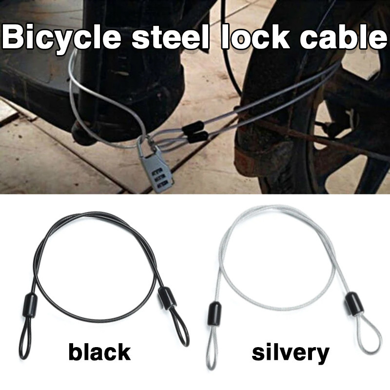1.5M Stainless Steel Cable Bike Lock Wire Rope Line for Bicycle ...