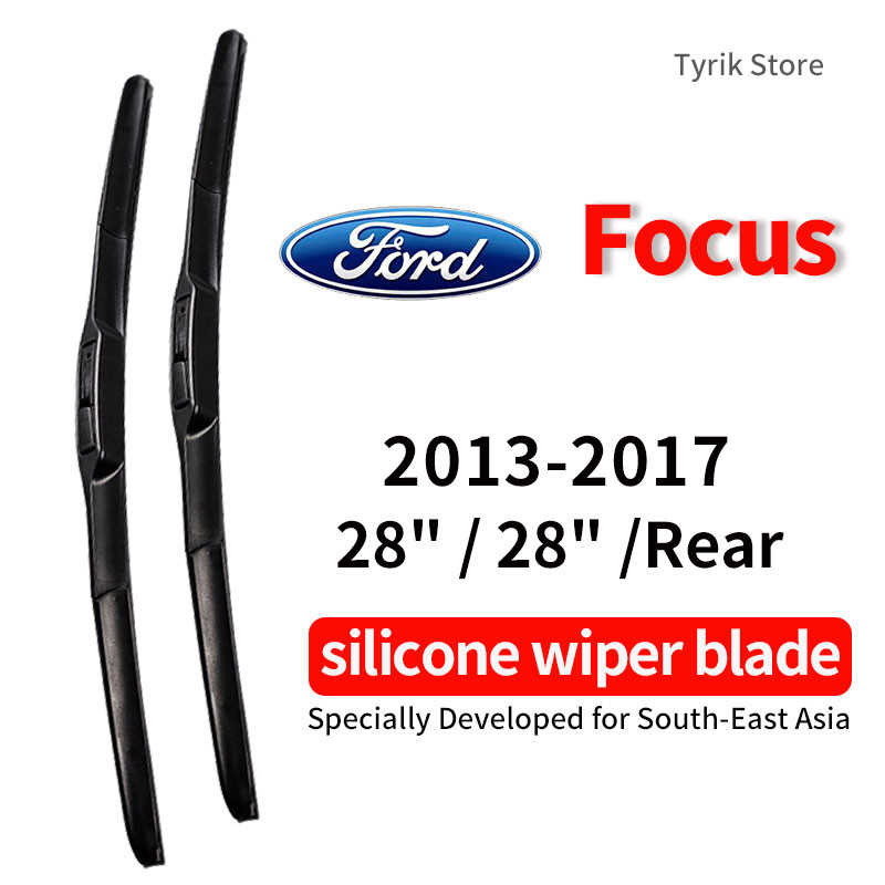 (Front/Rear) Ford Focus Wiper Blade Set for 2013-2017 Hatchback/Sedan ...