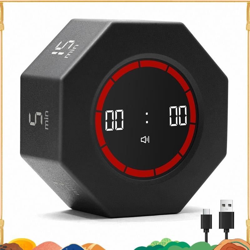 Visual Countdown Timer 1,3,5,15,30,60,90 Minutes Preset,Desk ...