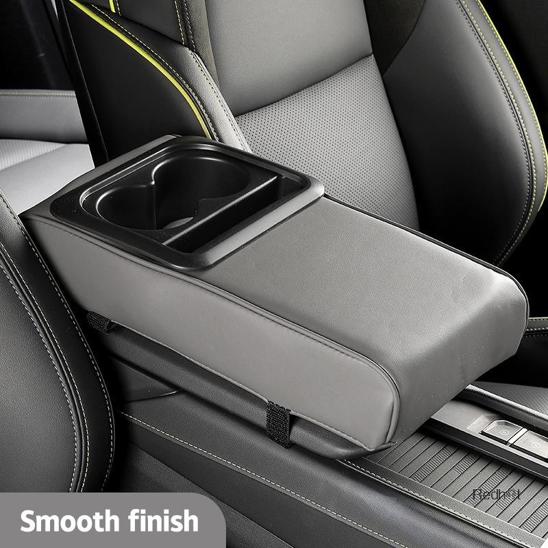 Car Center Console Storage Box With Cup Holder Car Armrest Cushion Arm ...
