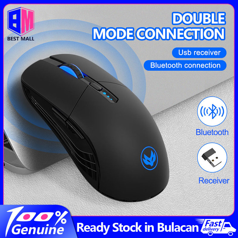 Wireless Mouse For Laptop Bluetooth Rechargeable Silent Breathing Light ...